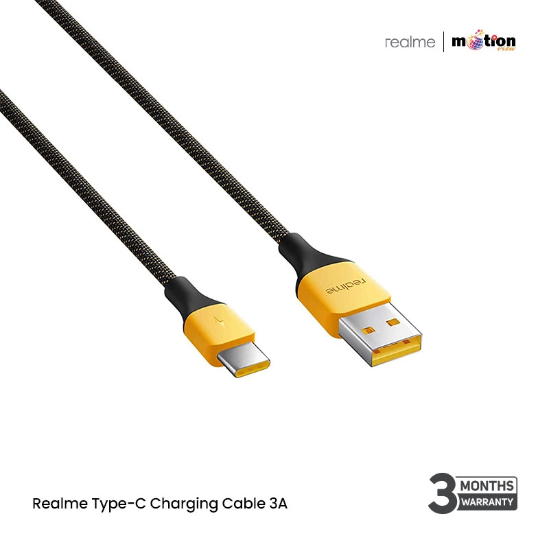 Realme Type-C Fast Charging Cable 3A Price in Bangladesh - Motion View