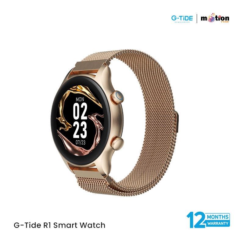 G-Tide R1 Classic Gold Calling Smartwatch price in Bangladesh
