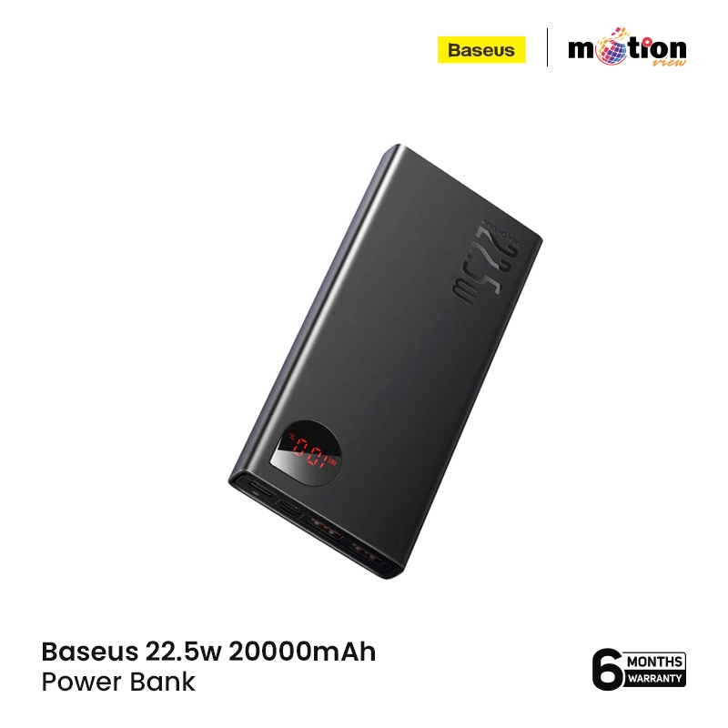 Baseus 22.5w 20000mAh Power Bank Adaman Metal Digital Display QuickCharge